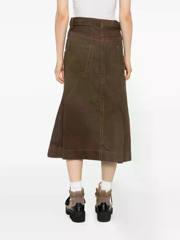 Sacai Cotton Wrap Skirt