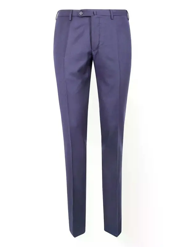 Incotex Flat-front Cotton Trousers