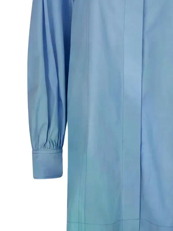 LOULOU Zena Puff-sleeve Mini Shirt Dress