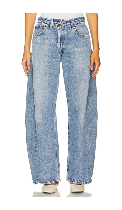 ALIGRACE Vintage Crossover Barrel Jeans