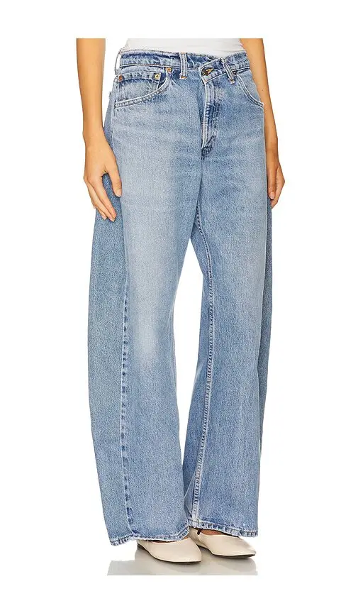 ALIGRACE Vintage Crossover Barrel Jeans