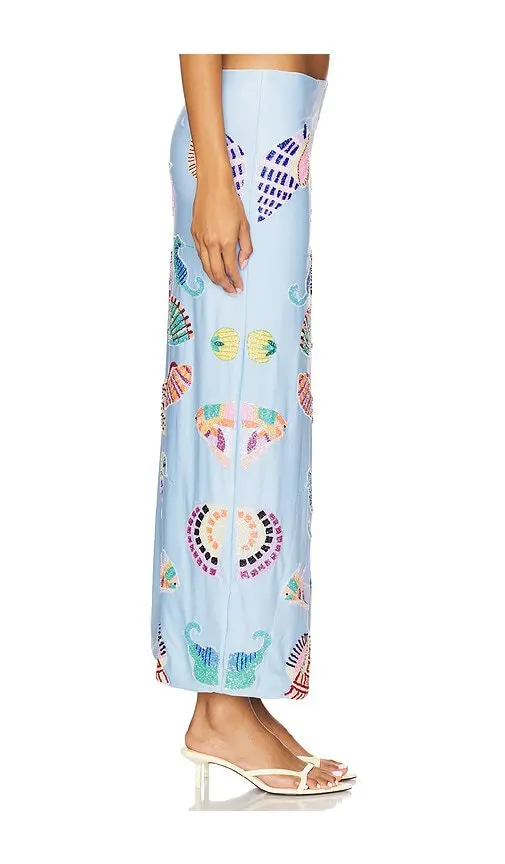 OCEANUS Shell Hand Beaded Skirt