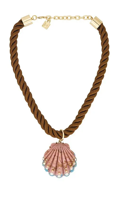 Dannijo Lisbeth Shell Pendant Necklace - Pink
