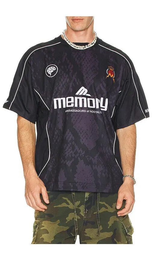 MEMORY LANE Snake Pattern Soccer Jersey