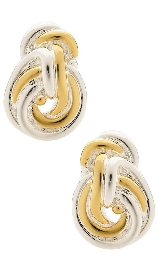 JULIETTA Knotted Earrings - Silver & Gold