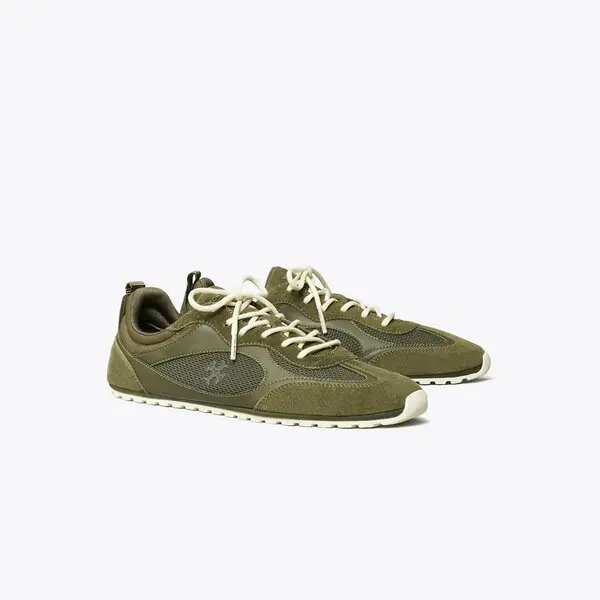 Tory Burch Field Sneaker - Dark Olive