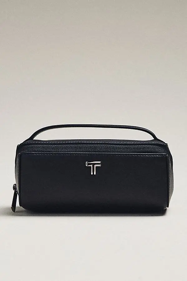 Tumi Leather Sunglass Case - Black