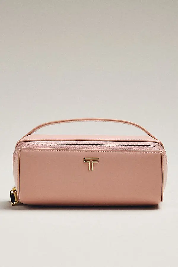 Tumi Leather Sunglass Case - Blush Pink