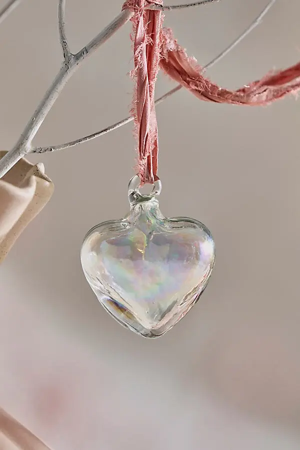 TERRAIN Recycled Glass Heart - Clear