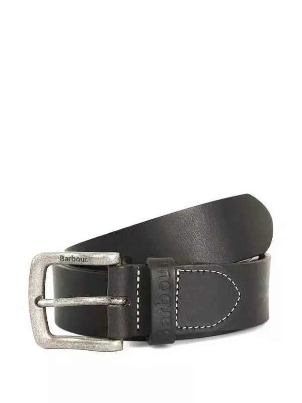 Barbour Leather Logo-detail Wallet And Belt Set - Black