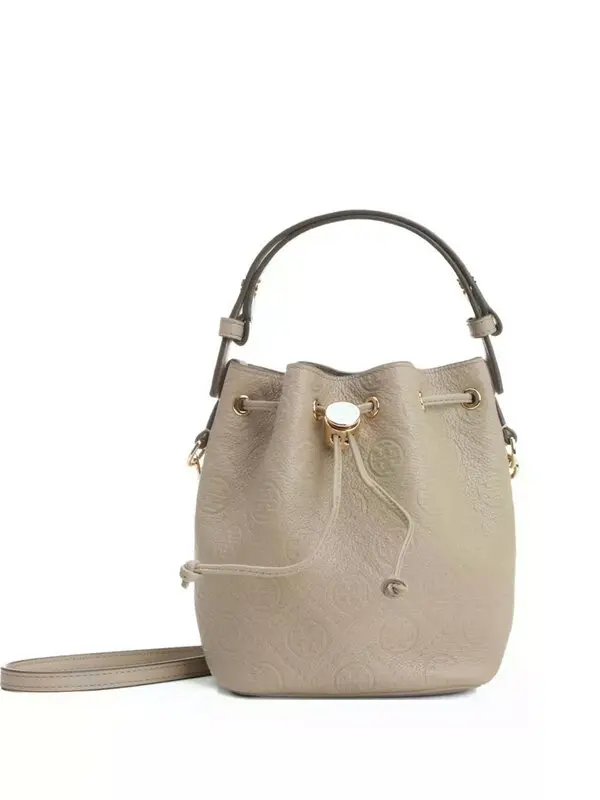 Tory Burch Embossed Leather Mini Bucket Bag