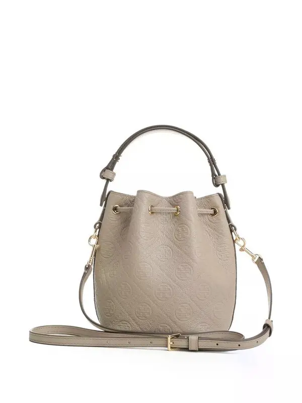 Tory Burch Embossed Leather Mini Bucket Bag