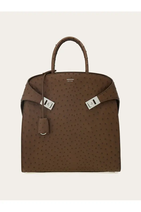 FERRAGAMO Hug Tote Bag - Natural