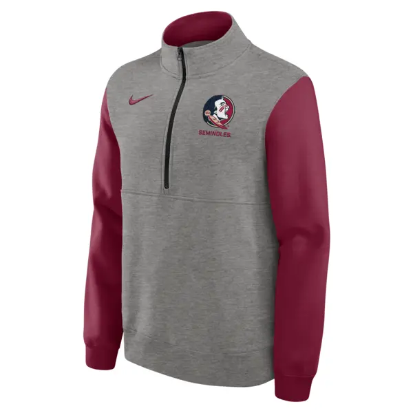 Nike Florida State Club 1/2-zip Crew