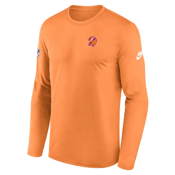 Nike Tampa Bay Buccaneers Alt Legend Small Logo Dri-fit Nfl Long-sleeve T-shirt - Orange
