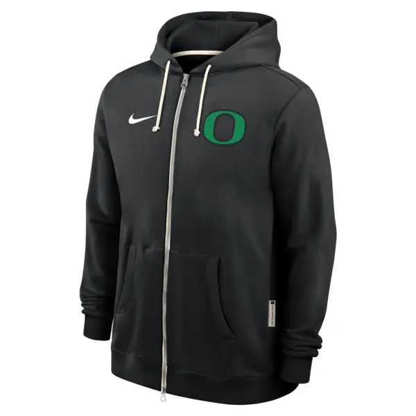 Nike Oregon Sideline Dri-fit College Full-zip Hoodie - Black