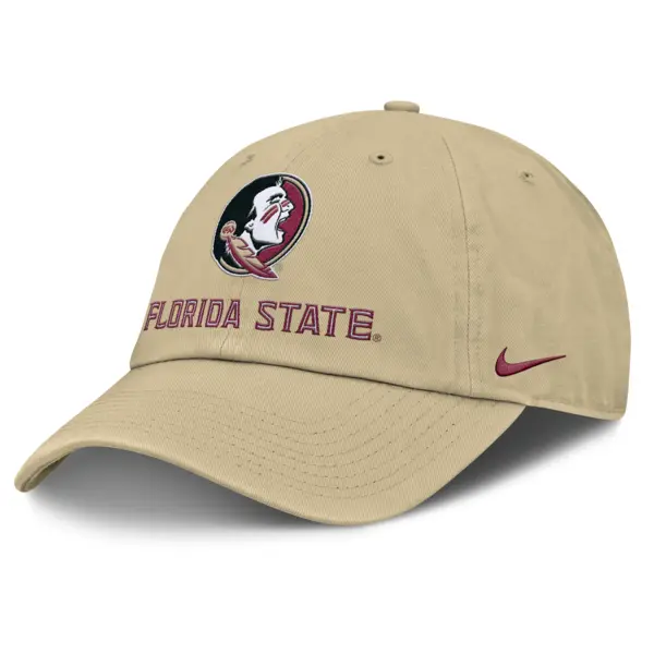 Nike Florida State Sideline Club Gameday Adjustable Cap - Yellow