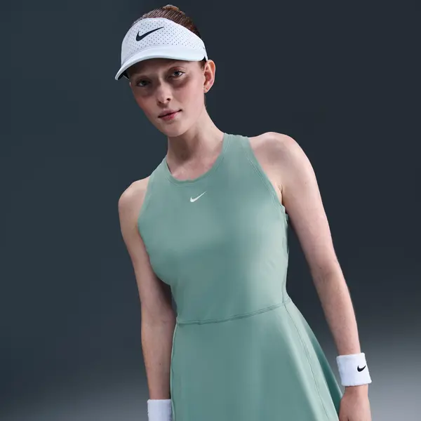 green nike tennis dress Mac Duggal Women's Soft Tie Halter Neck High Slit Gown - Green - Size 6 main image 0