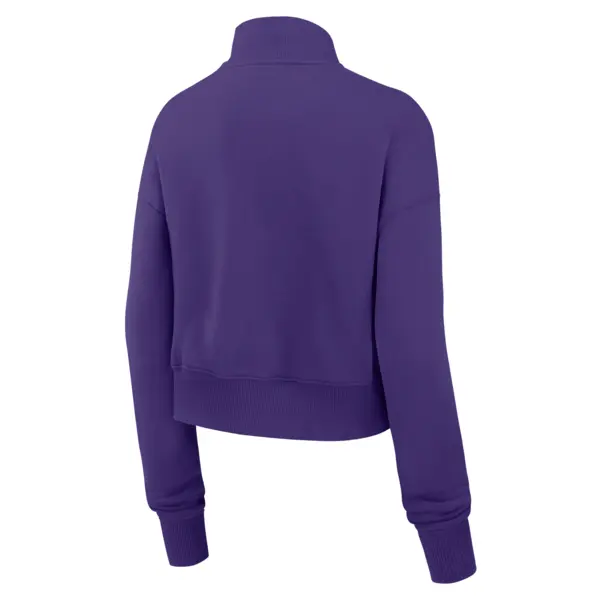 Nike Minnesota Vikings Phoenix Nfl Cropped 1/4-zip Crew