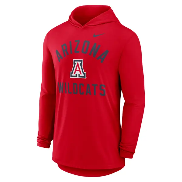 Nike Arizona Campus Arch Dri-fit College Long-sleeve Hooded T-shirt - Red