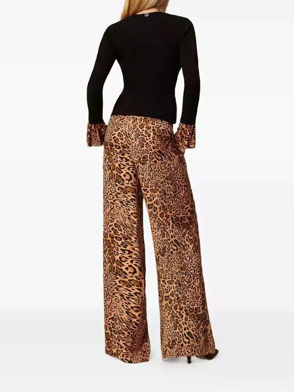 TWINSET Leopard-print Trousers