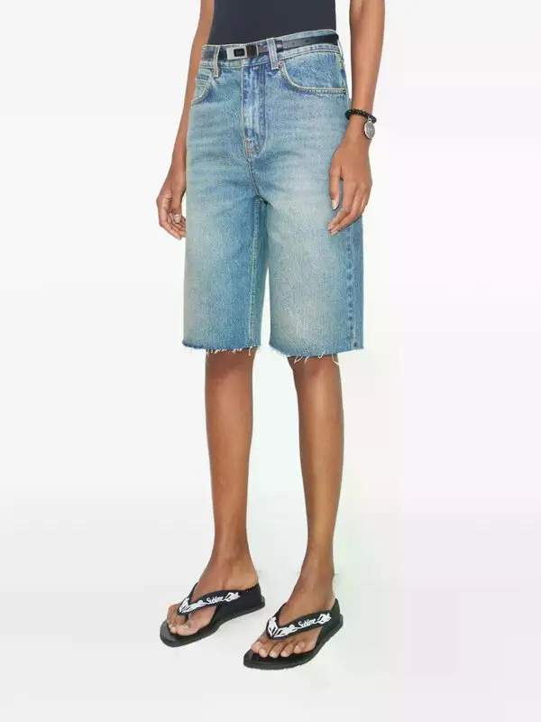 Tory Burch Distressed Denim Shorts