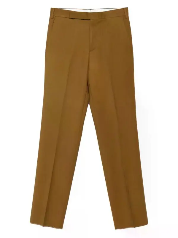 LARDINI Raw-edge Wool Trousers