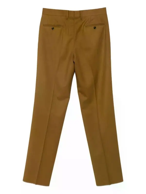 LARDINI Raw-edge Wool Trousers