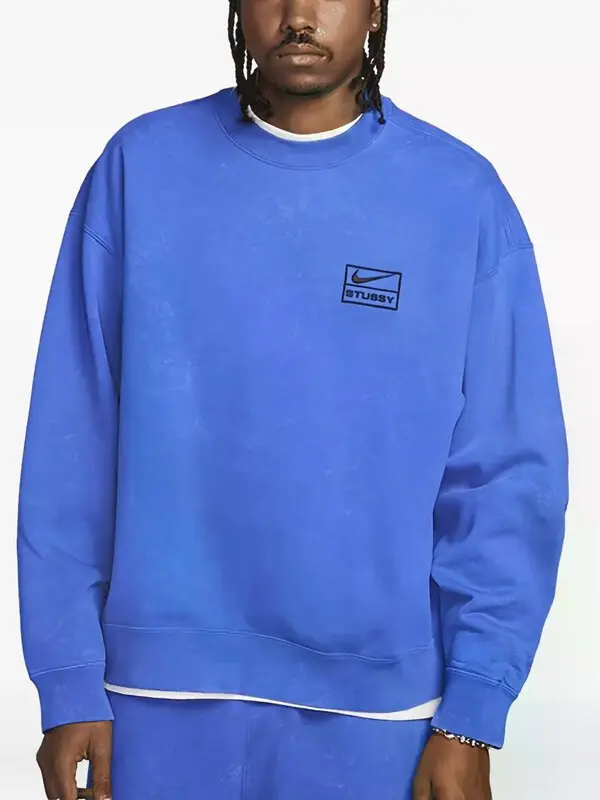 Nike Acid Wash Crew-neck Sweatshirt - Blue