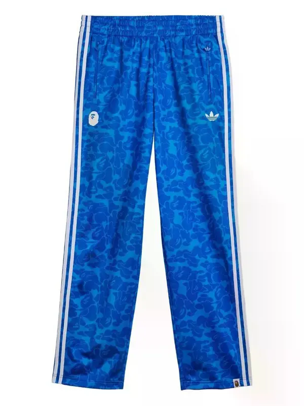 Adidas Camouflage-print Side-stripe Track Pants