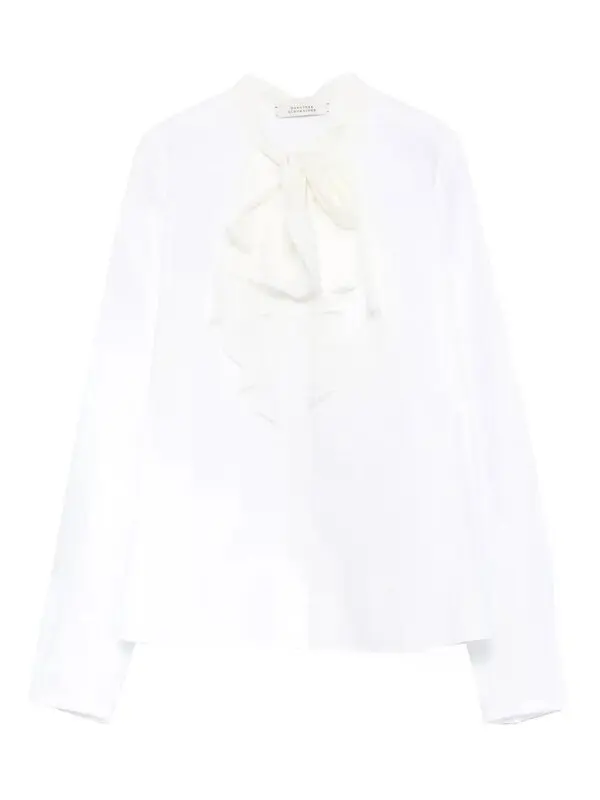 Dorothee Schumacher Draped-bow Ruffled Blouse