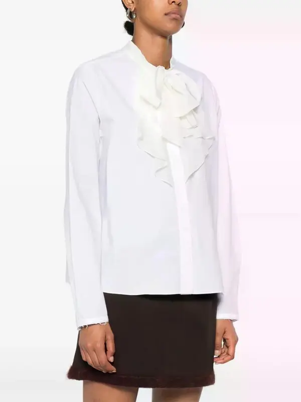 Dorothee Schumacher Draped-bow Ruffled Blouse