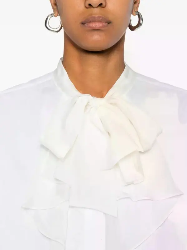 Dorothee Schumacher Draped-bow Ruffled Blouse