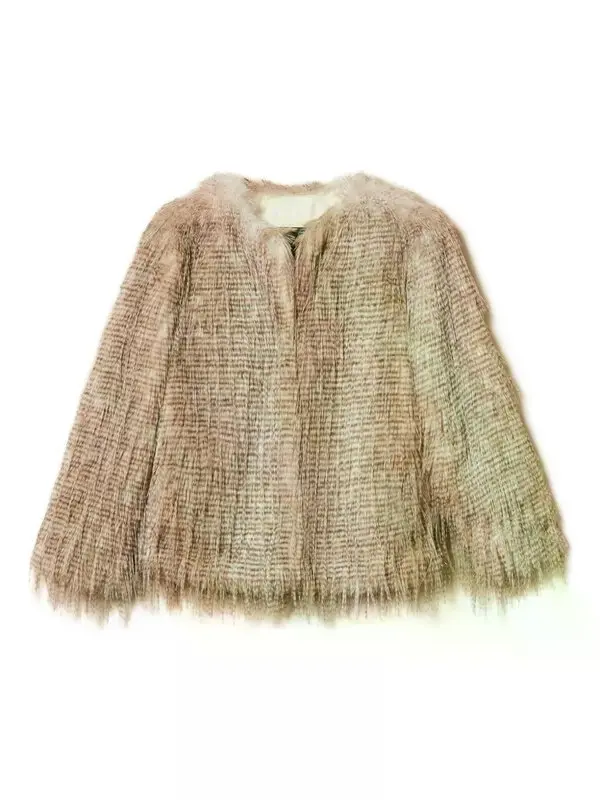 TWINSET Fringed Faux-fur Jacket