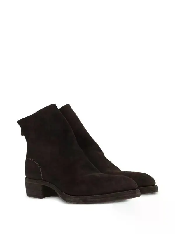 Guidi Rear-zip Suede Boots
