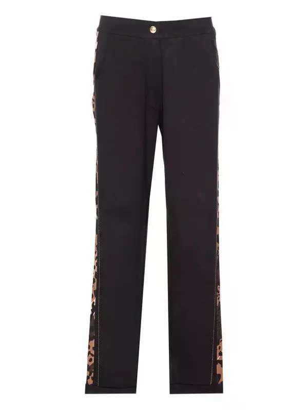 Liu Jo Leopard-print Paneled Trousers