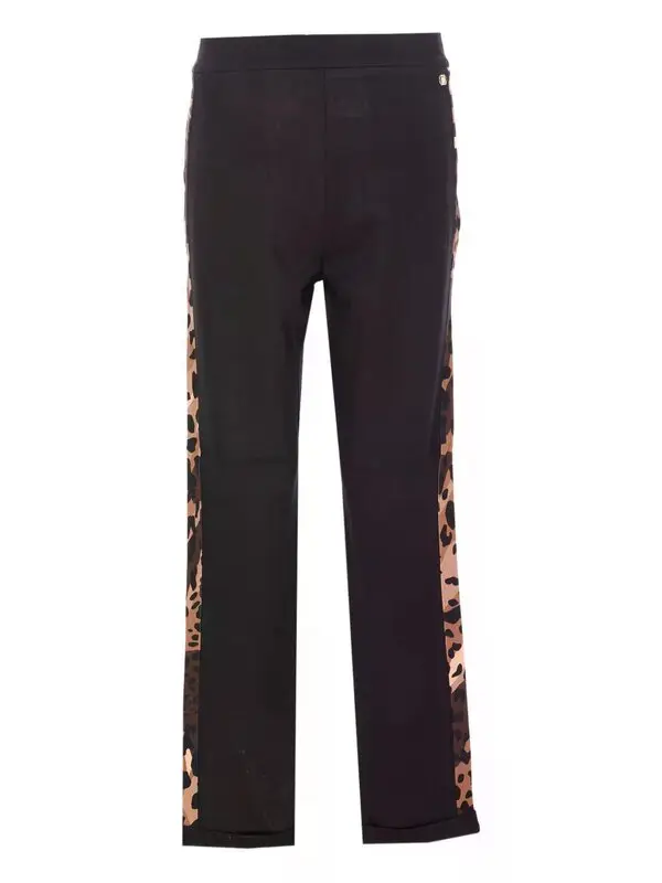 Liu Jo Leopard-print Paneled Trousers