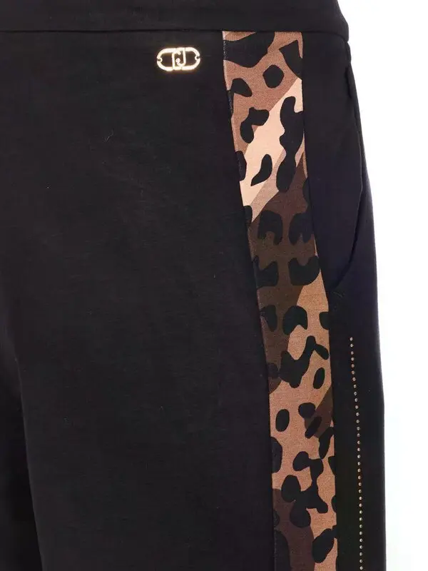 Liu Jo Leopard-print Paneled Trousers