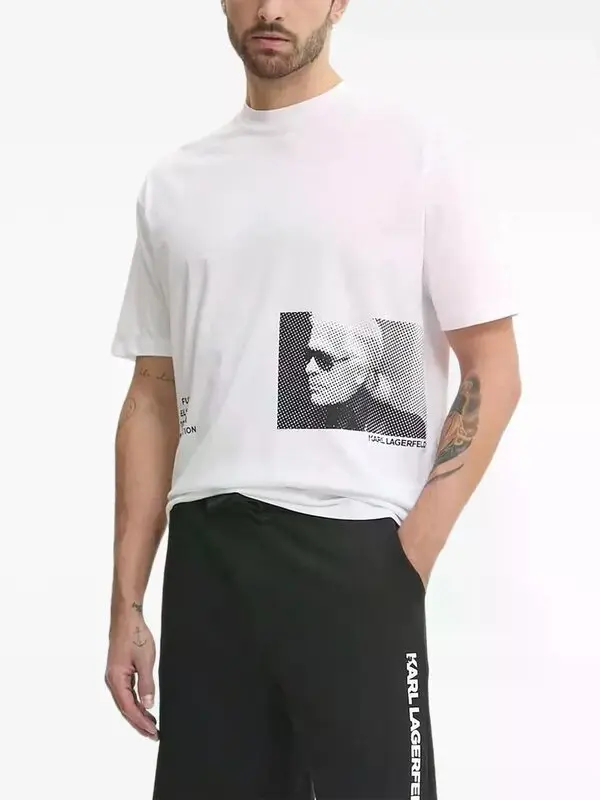Karl Lagerfeld Portrait-print T-shirt