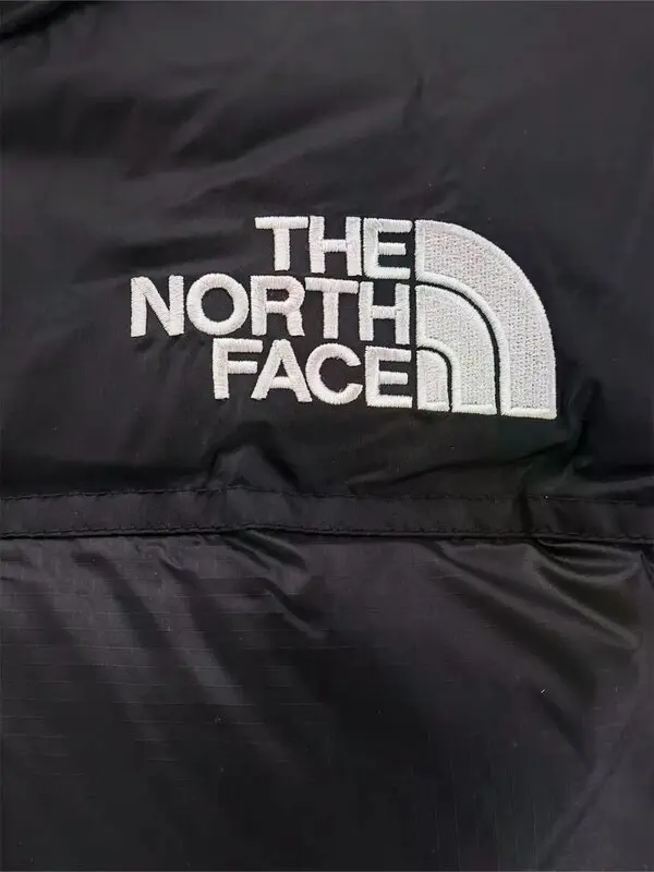 The North Face Logo-embroidered Puffer Jacket - Black
