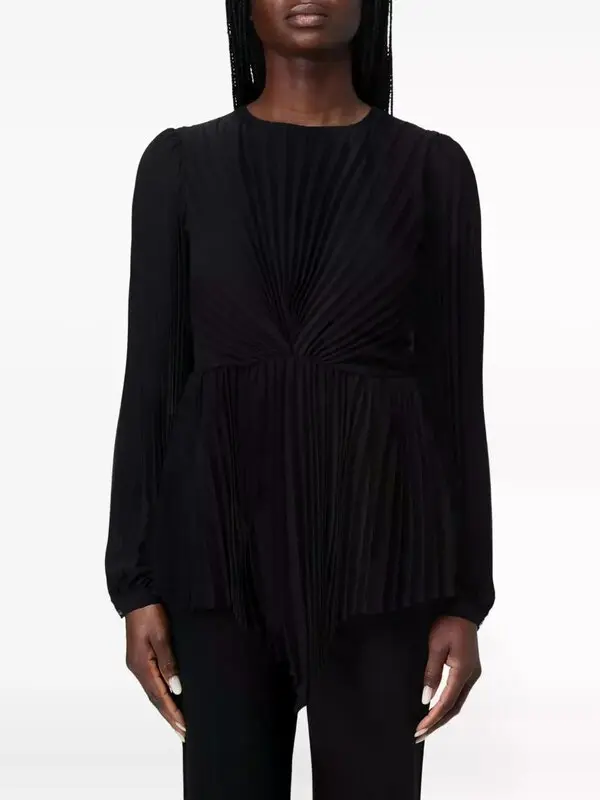 TWINSET Pleated Twist-front Top