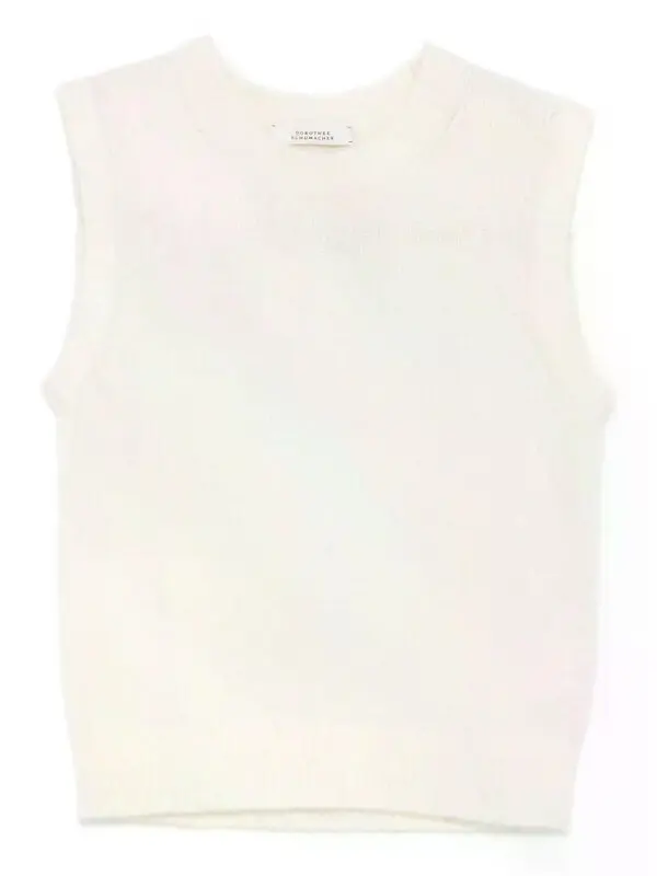 Dorothee Schumacher Cashmere Sleeveless Top - White