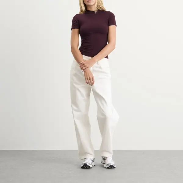 SKIMS Cotton Jersey T-shirt - Currant