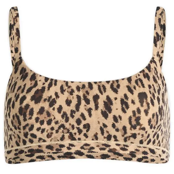 SKIMS Fits Everybody Scoop Bralette - Sienna Jaguar Print