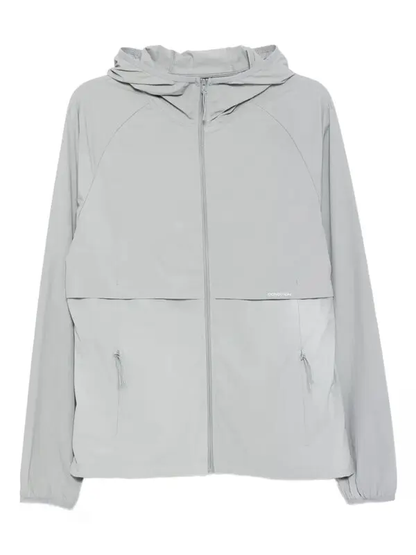 CONDITION WEAR Zip-up Windbreaker Jacket - Grey