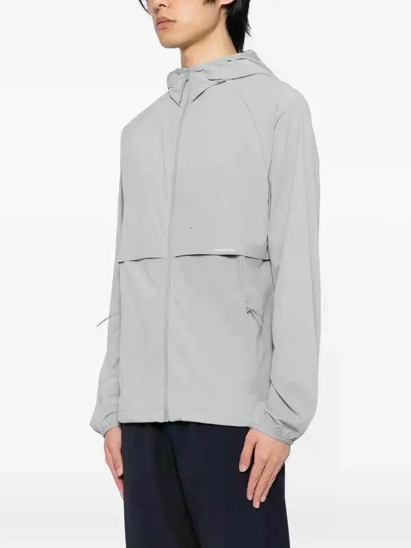 CONDITION WEAR Zip-up Windbreaker Jacket - Grey