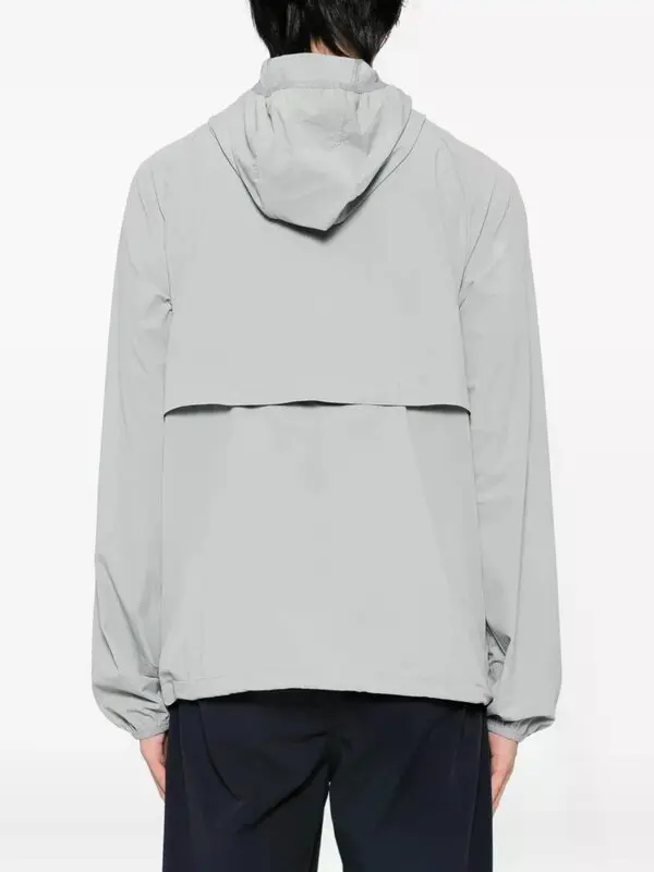 CONDITION WEAR Zip-up Windbreaker Jacket - Grey