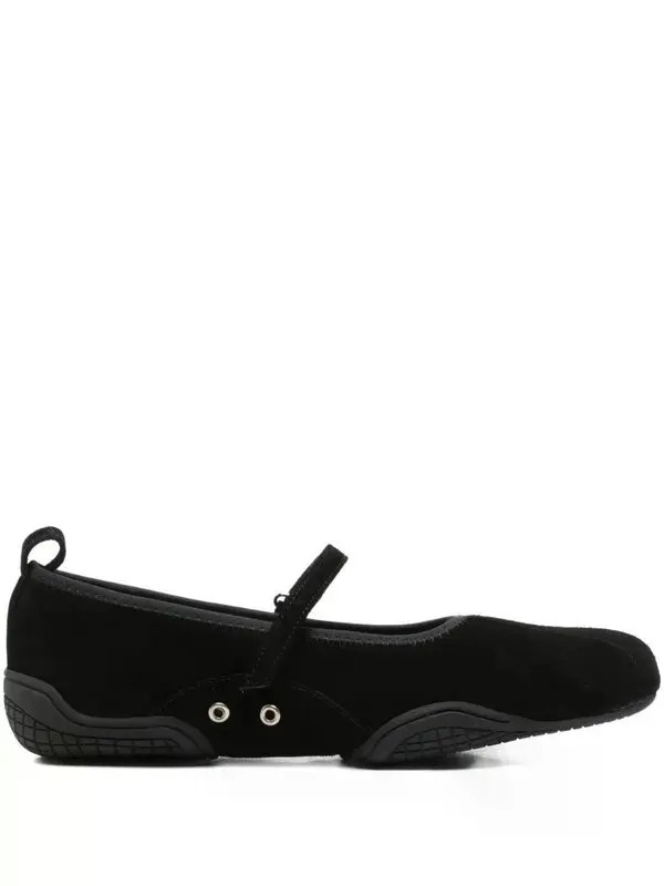 NICOLE SALDANA Sophie Suede Flats - Black