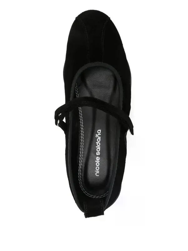 NICOLE SALDANA Sophie Suede Flats - Black