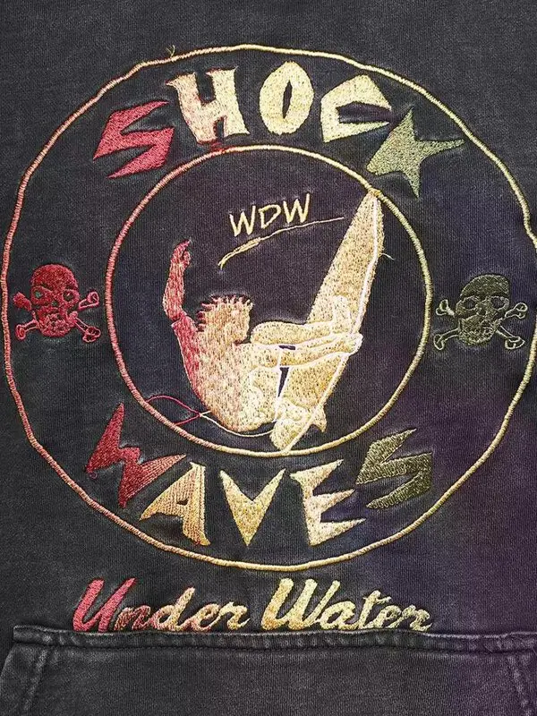 WHO DECIDES WAR Embroidered Graphic Hoodie